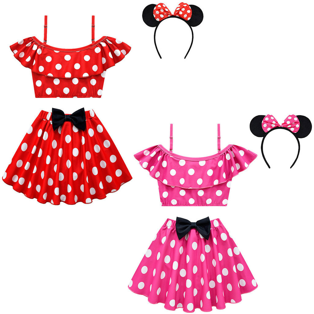 Mickey Summer Fancy Girl Princess Swimwear Minnie Bikini One Piece ...