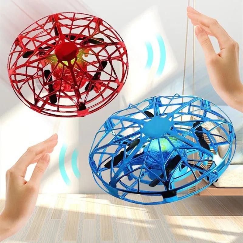Colorful Anti-collision Flying Helicopter Magic Hand UFO Ball Aircraft ...