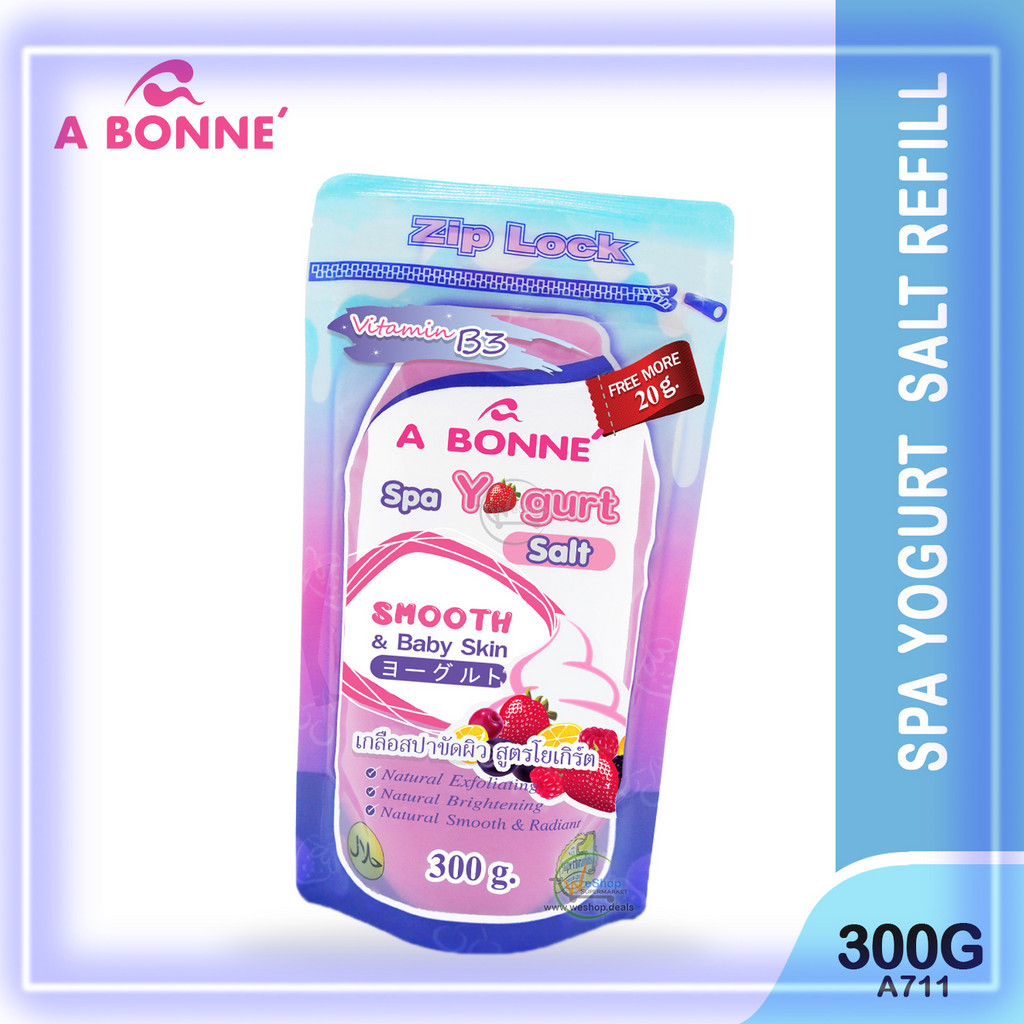 A Bonne Spa Yogurt Salt 300g Zip lock ( A711 ) | Shopee Philippines
