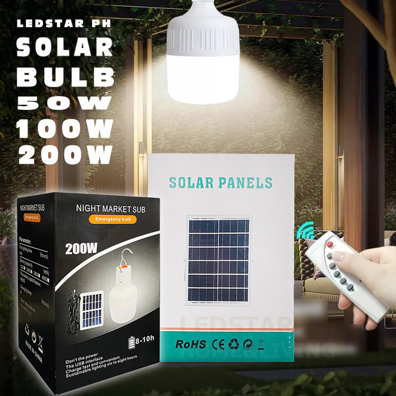 Solar LED Portable Solar Energy Panel Lighting System Camping Bulbs ...