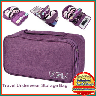 Multiple Compartment Travel Underwear Organizer Waterproof Luggage ...