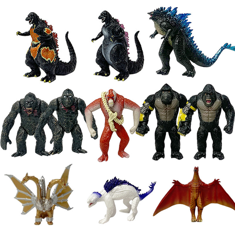Godzilla King Kong 2024 New Toys Joint Movable Figure Godzilla and Kong Kit | Shopee Philippines