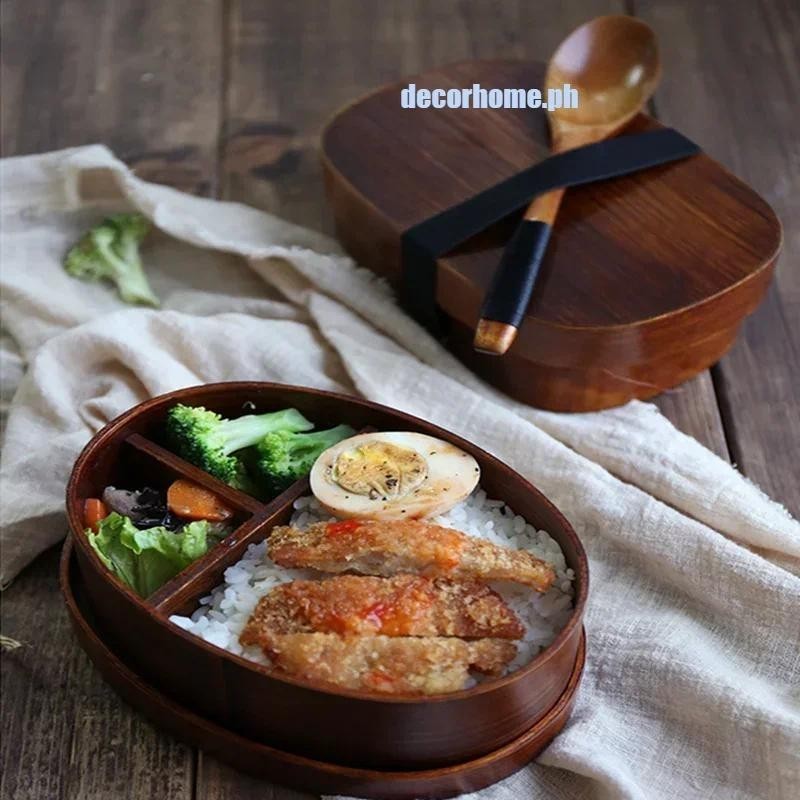 (decorhome.ph)Wooden Lunch Box Picnic Japanese Bento Box for School ...