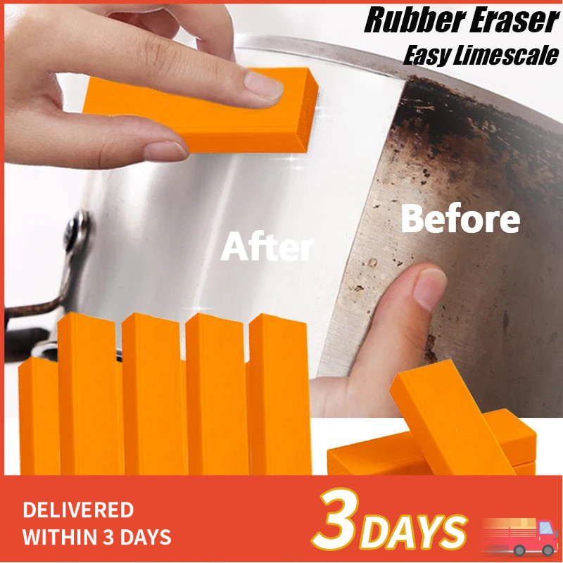 Household Kitchen Easy Limescale Rubber Eraser/Bathroom Glass Rust ...