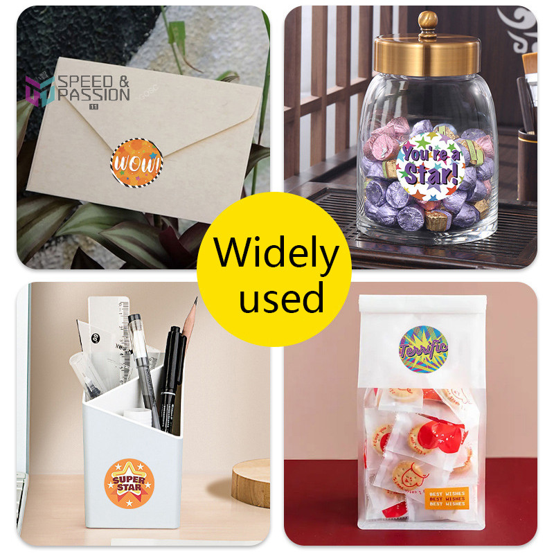 Speed 500Pcs Cute Reward Stickers Roll With Word Motivational Stickers ...