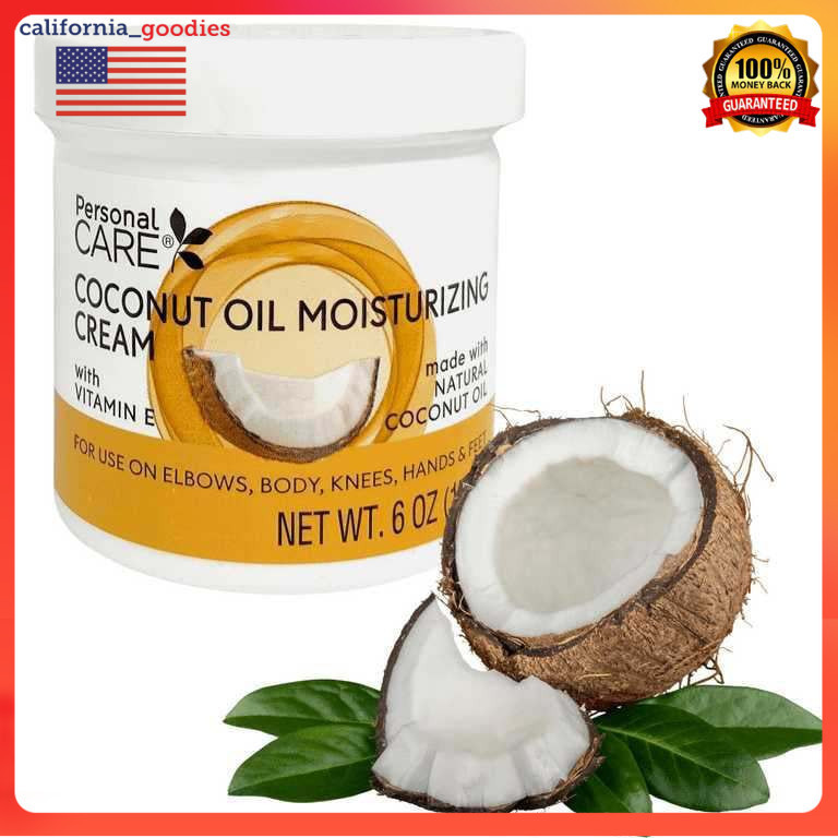 Personal Care Coconut Oil Moisturizing Cream with Vitamin E, 170g | Shopee Philippines