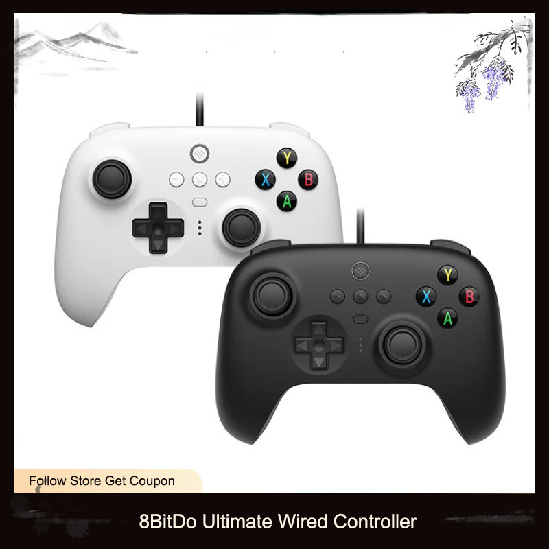 8BitDo Ultimate Wired Controller, USB Wired Controller for PC Windows 10, Android, Raspberry Pi ...