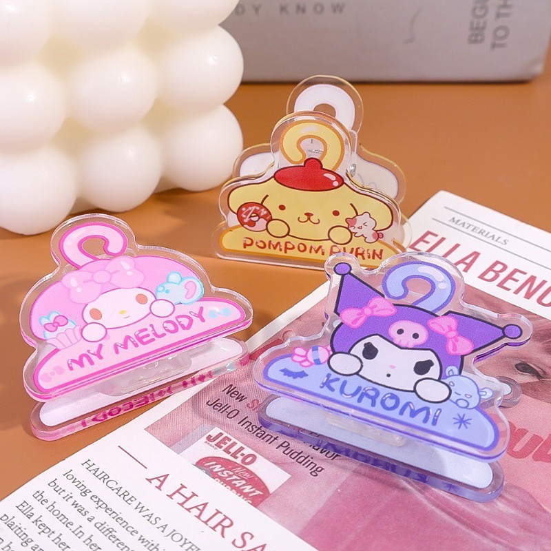 Cartoon Cute Sanrio Double Sided Binder Clip - Multifunctional Notes ...