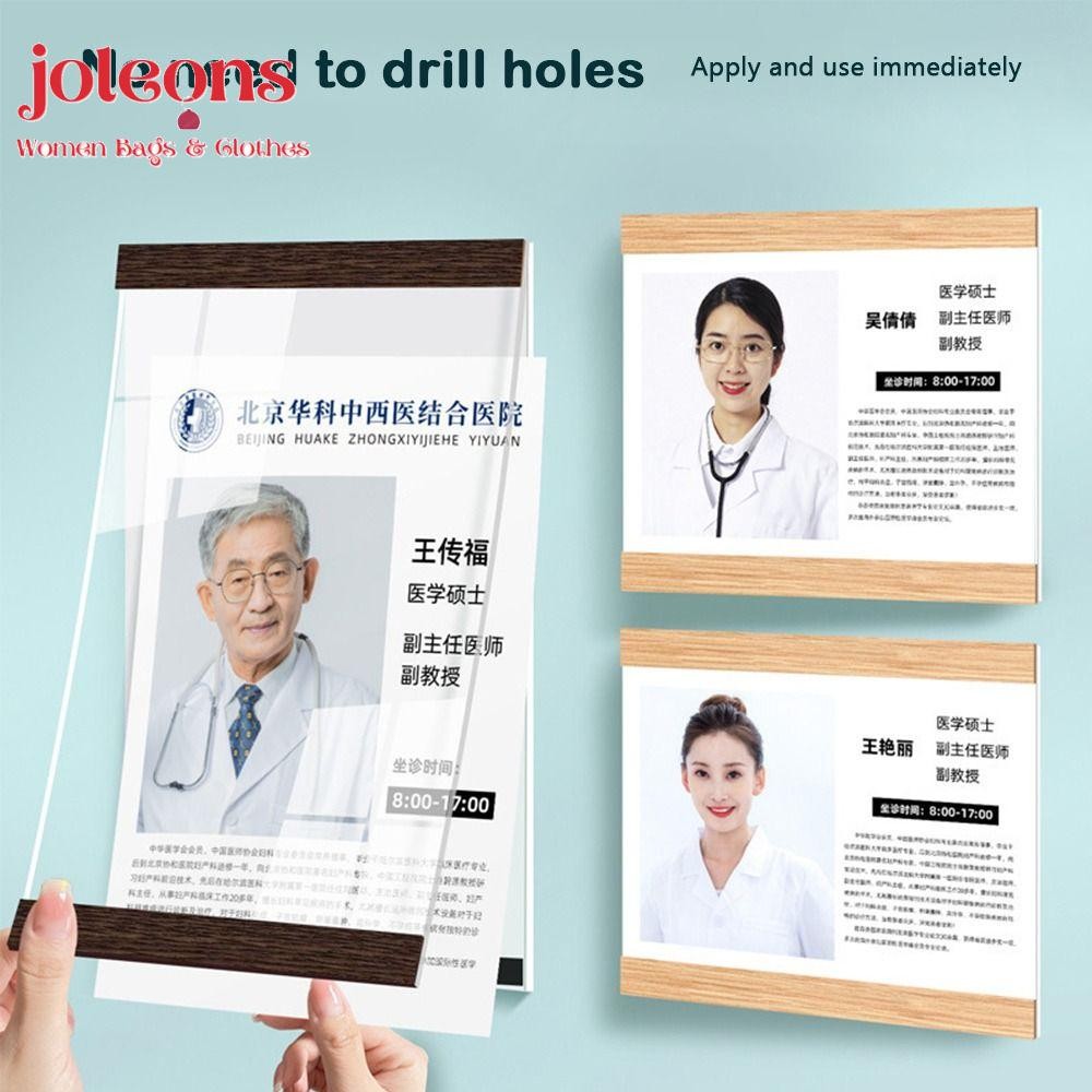 JOLEONS Display Frame, A3/A4/A5 Magnetic Certificate Frame, Transparent ...