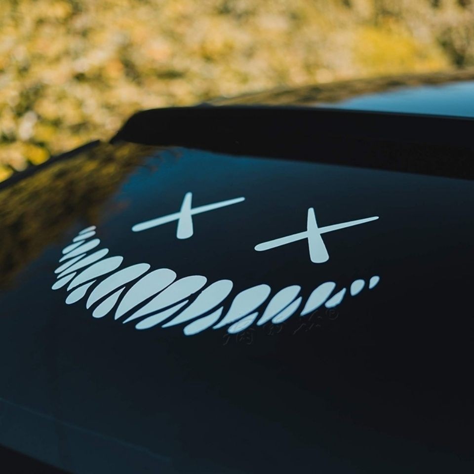 Modified Car Stickers Good-looking Car Stickers Devil Smiley Face Smile ...
