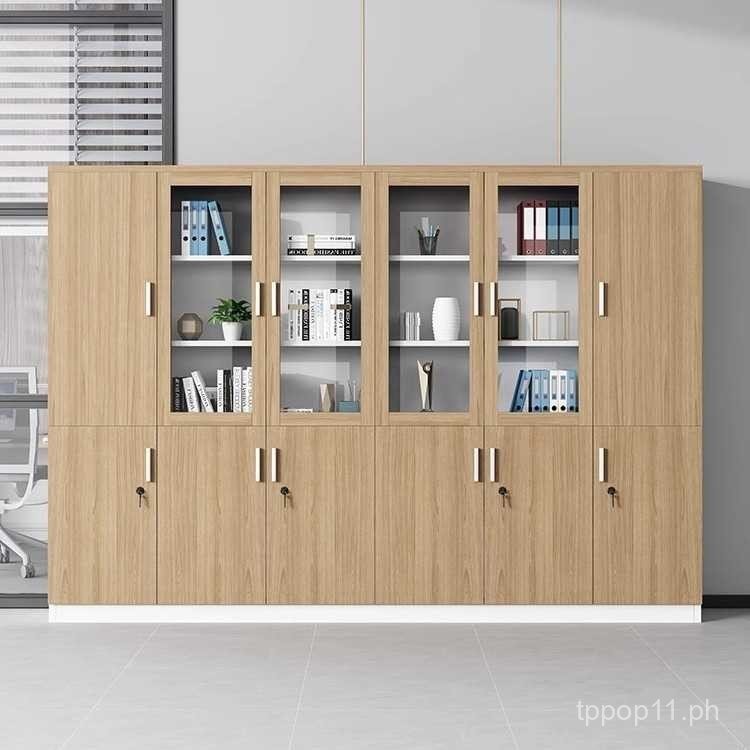 Office File Cabinet Wooden Data Cabinet Simple Modern Panel Financial ...