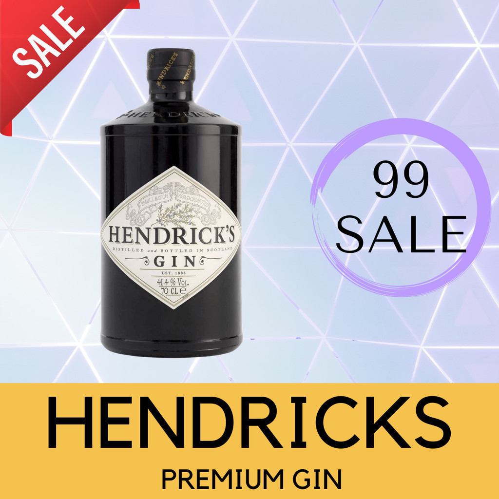 Hendrick's Premium Gin 700mL ( 99 SALE / FLASH SALE ) | Shopee Philippines