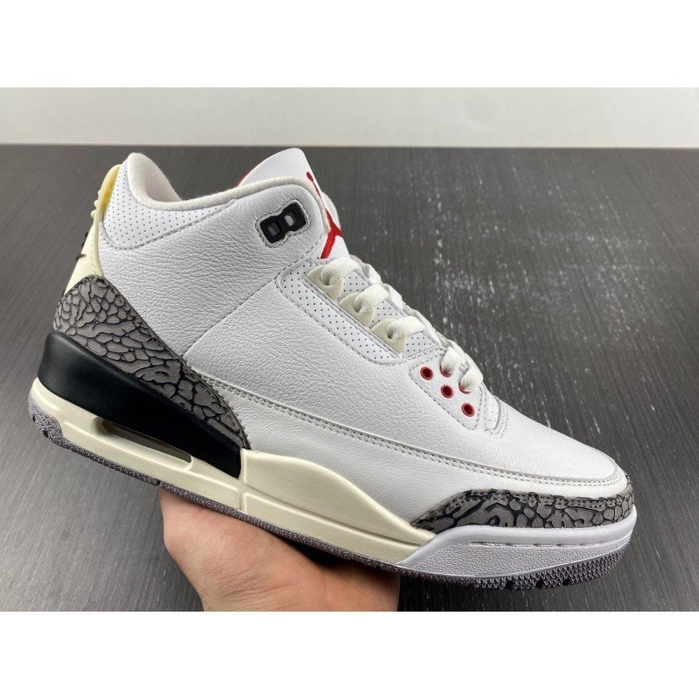 EARJ PKDC Air 3 "white cement reimagined" basketball shoes 2CFR ...