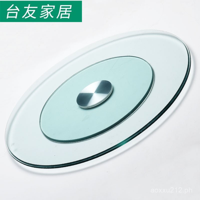 Tempered Glass Household Dining Table Turntable round Turnplate ...