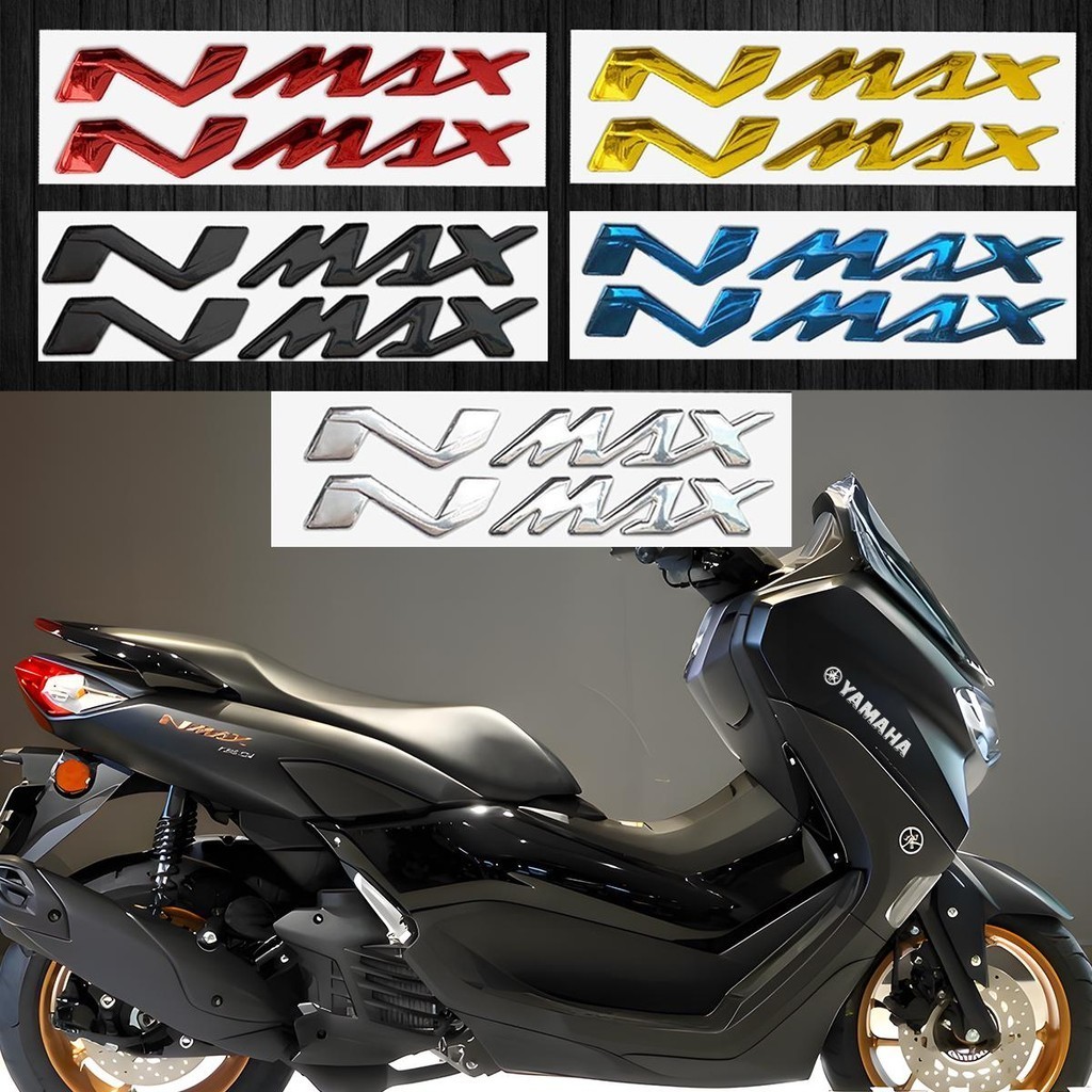 YAMAHA NMAX 125 155 Motorcycle 1 pairs 3D YAMAHA NMAX Emblem Decoration ...
