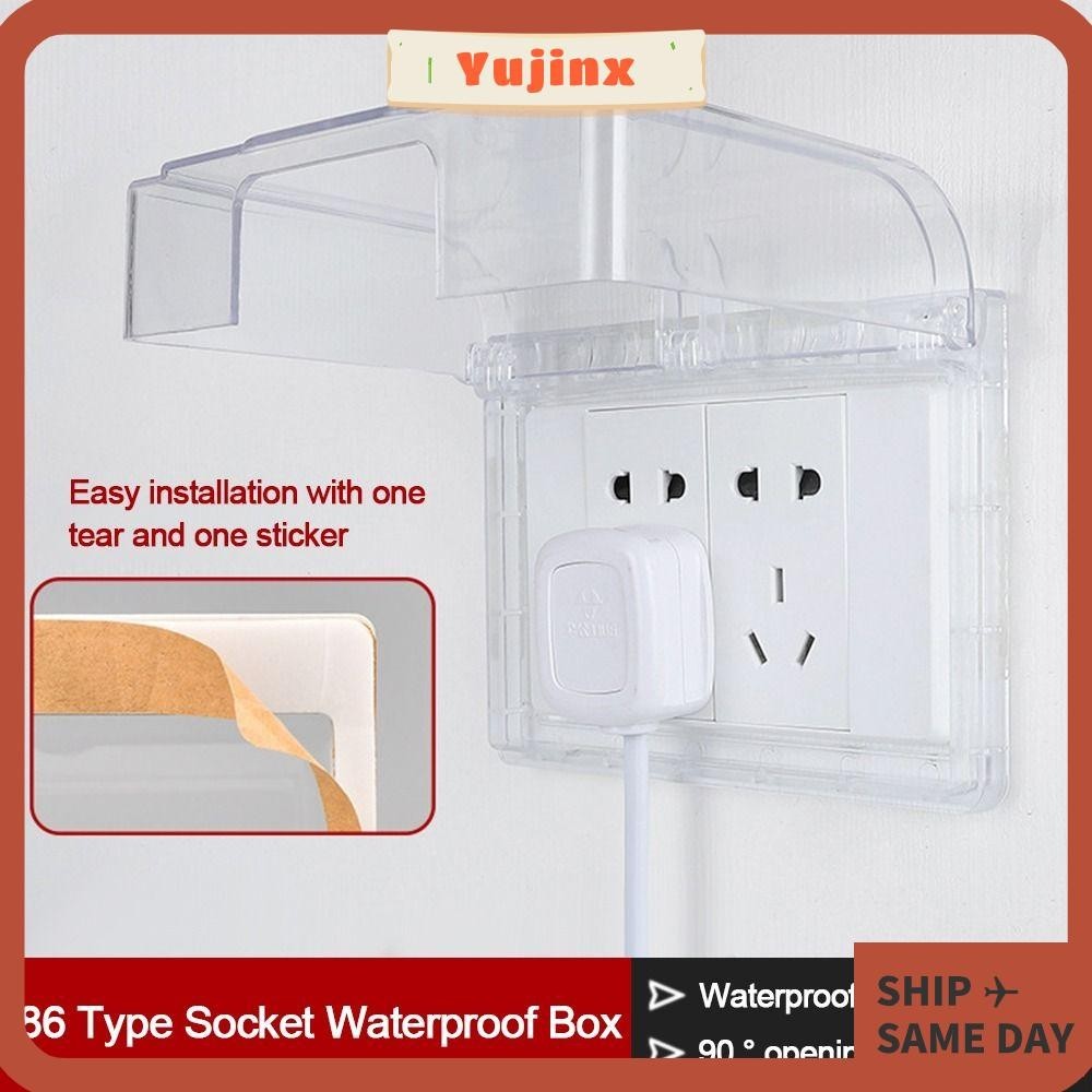 YUJINX Switch Protective Cover, Self-Adhesive 86 Type Socket Waterproof ...