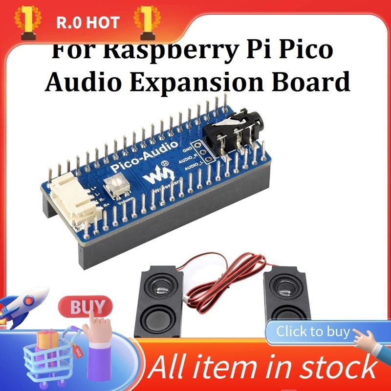 Waveshare for Raspberry Pi Pico Audio Expansion Board Module Stereo Decoder with Speaker ...