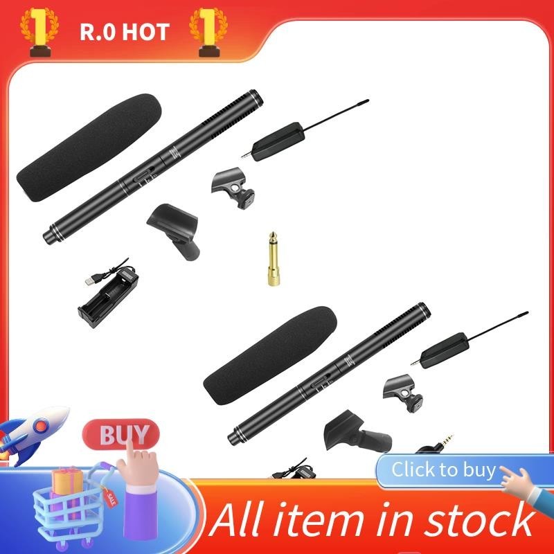 Professional Wireless Condenser Microphone Interview Recording Vlog ...