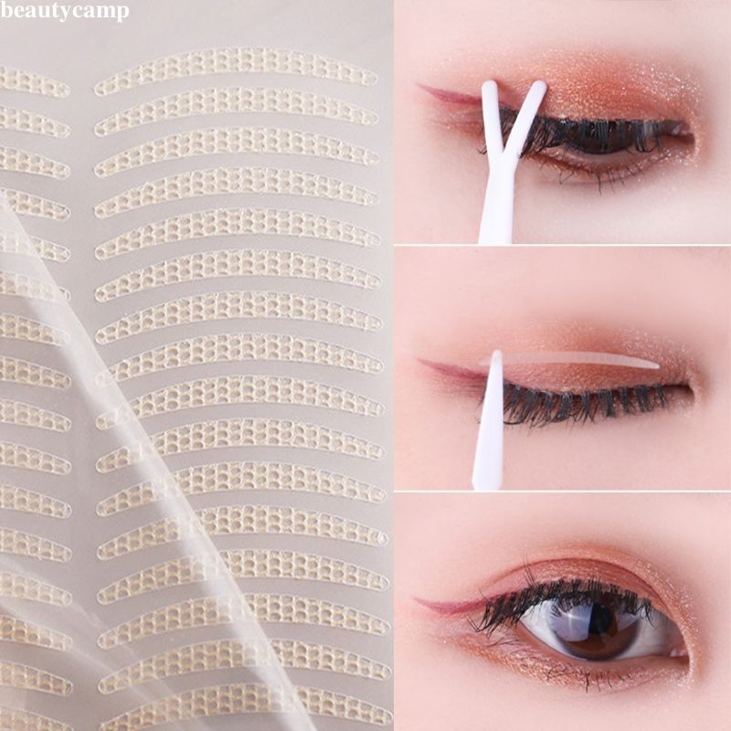 【BP】Glue-free Olive Shaped Double Eyelid Patch Hollow-out Breathable ...