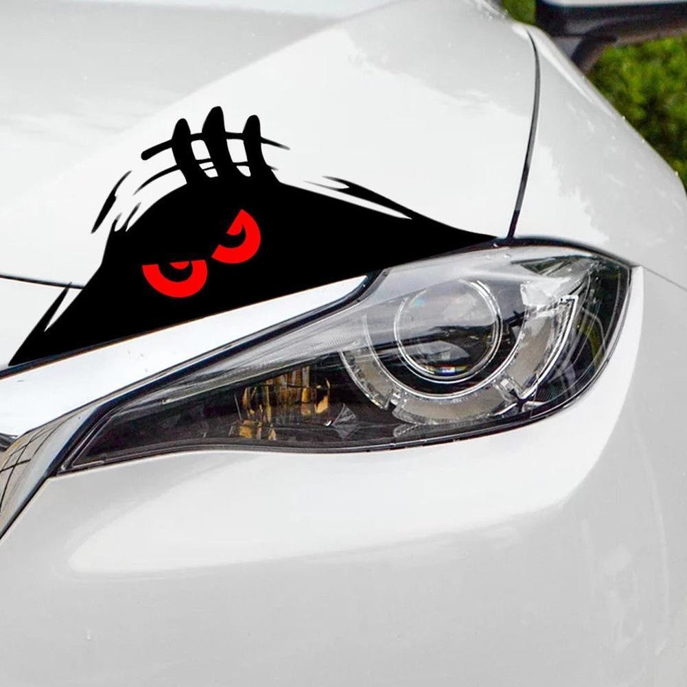 Peeking Auto Sand Dune Monster Reflective Car Sticker Monster Sticker ...