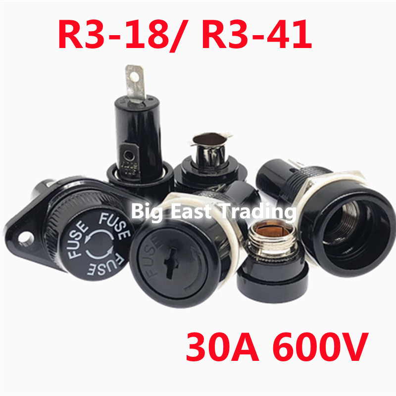SCI R3-18 R3-41 high current 30A 600V fuse holder fuse 10*38MM panel ...