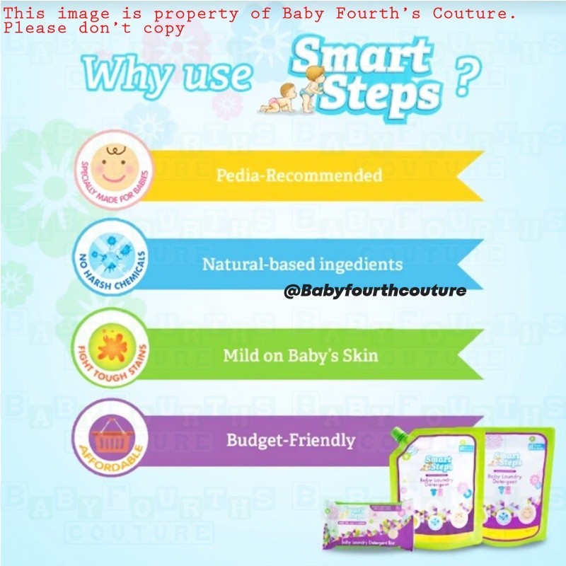 COD Smart Steps Baby Laundry Powder Detergent 900G | Shopee Philippines