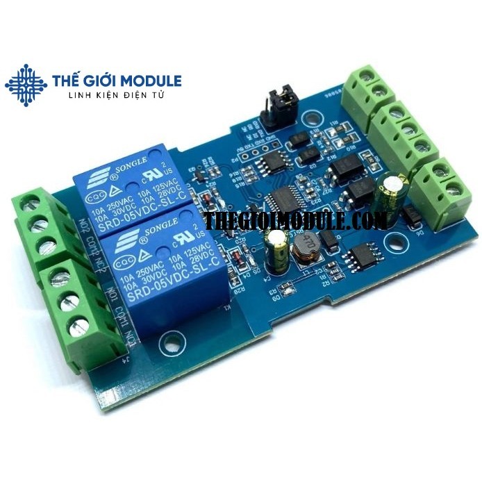 Relay Module Controlled Via Rs485 Ttl Uart Modbus Rtu Thegioimodule
