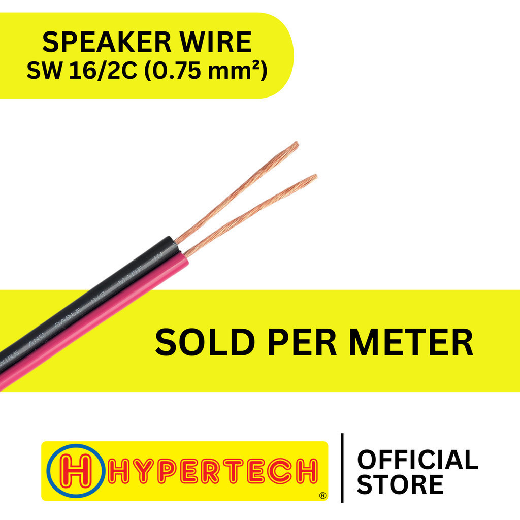 Hypertech SPEAKER WIRE # 16/2 PER METER Used for General Purpose wiring ...