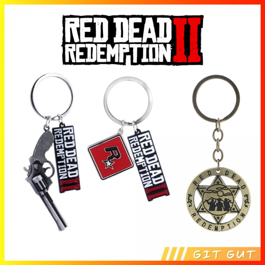 GANTUNGAN Keychain Key Chain Red Dead Redemption RDR 2 Keychain ...