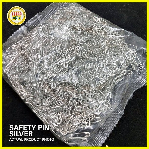 【hot sale】 Safety Pin Perdible gold silver (1000 pcs per box) | Shopee ...