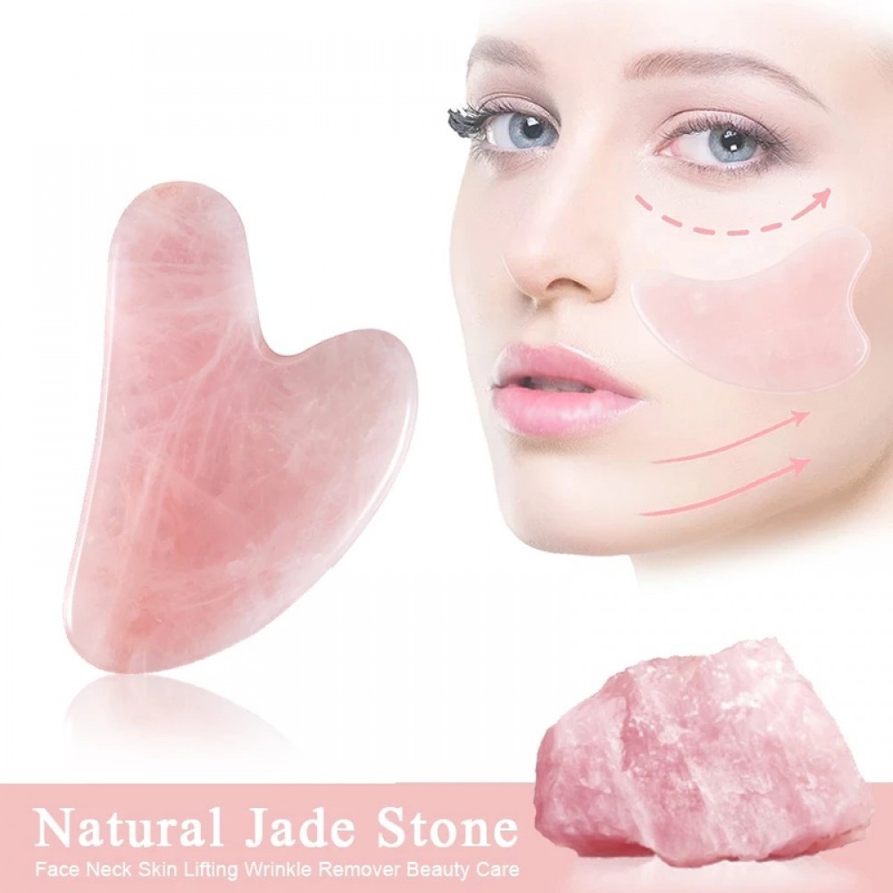 Natural Jade scraping board for facial neck wrinkles and beauty care ...
