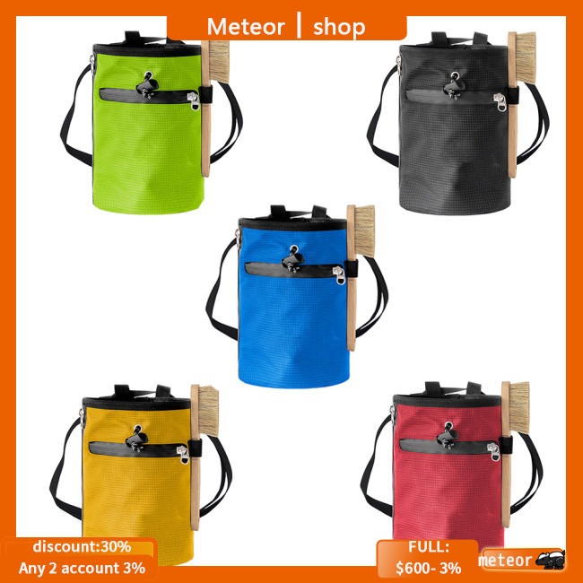 MET Rock Climbing Chalk Bag Waterproof Magnesium Powder Bag With Powder ...