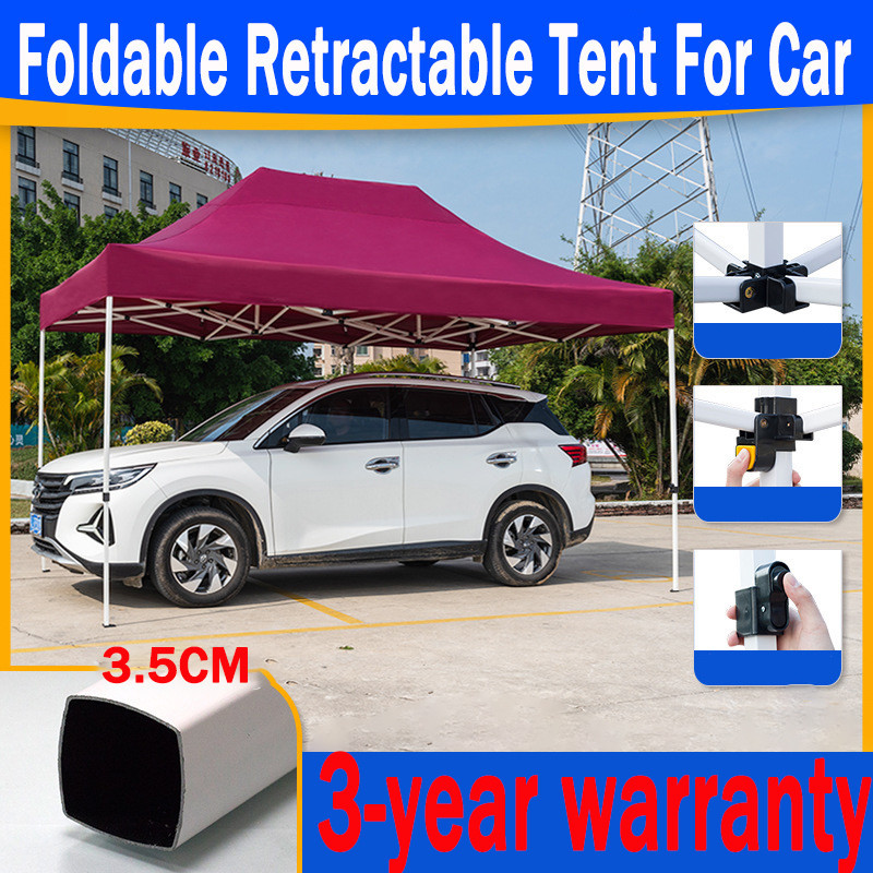 Foldable Outdoor Heavy Duty Tent Retractable Tent Complete Set Car Tent ...