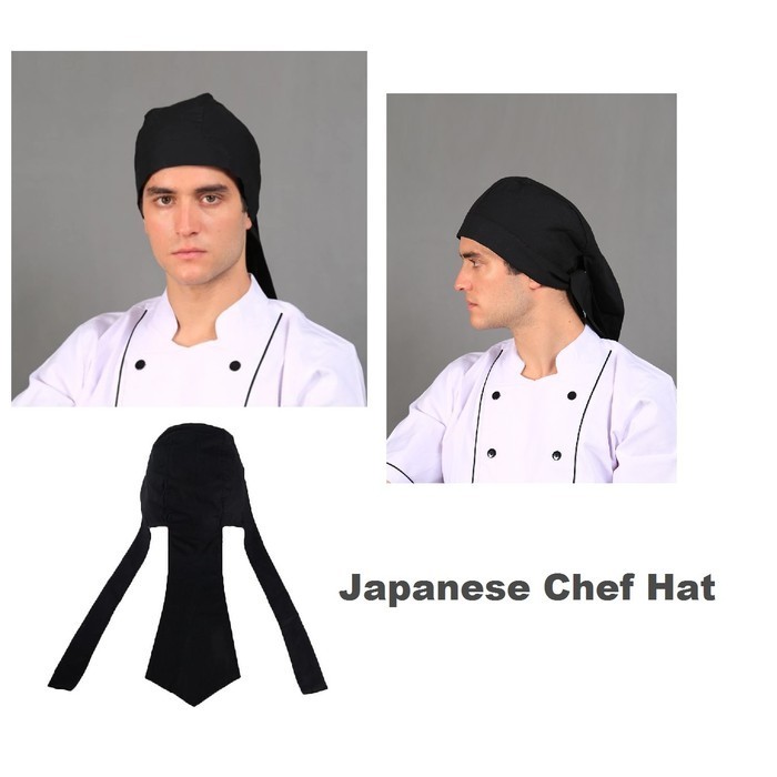 Japanese Chef Hat Japanese Resto Strap Chef Hat Cafe Restaurant ...