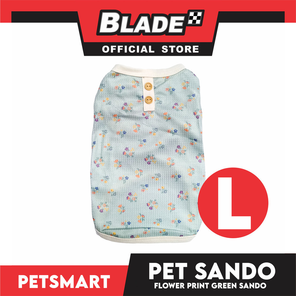 Pet Sando Flower Design Green (Large) for dogs and cats | Shopee ...