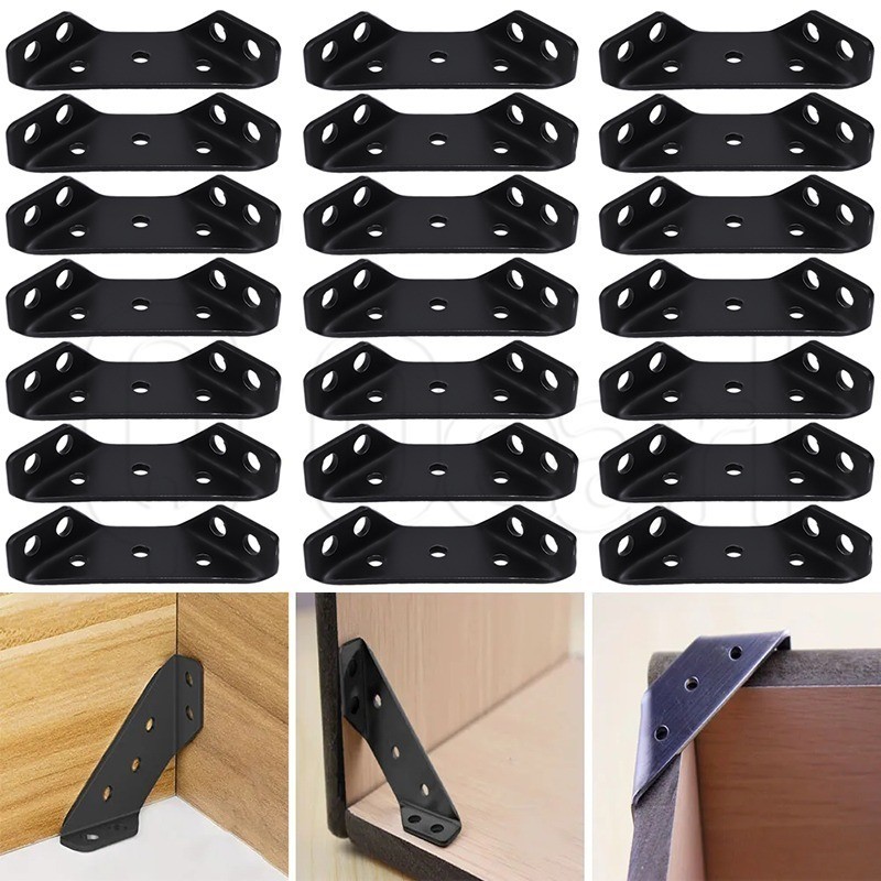 Furniture Corner Connector - Triangular Support Frame - Black ...