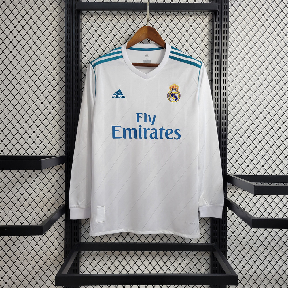 17-18 Retro Soccer Jersey Male RMA Home White Shirt 2017 2018 | Shopee ...