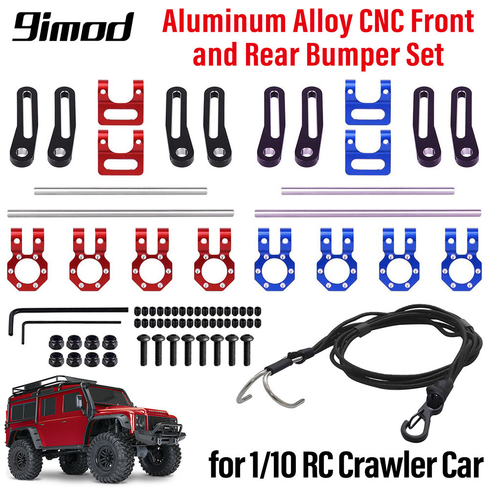 9IMOD 1/10 RC Bumper Mount Front Rear Bumper Set with Modular Fairlead ...