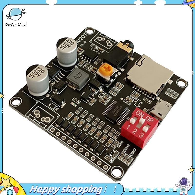 【ouwym9al】DY-HV20T Voice Playback Module 12V/24V Power Supply 10W/20W ...