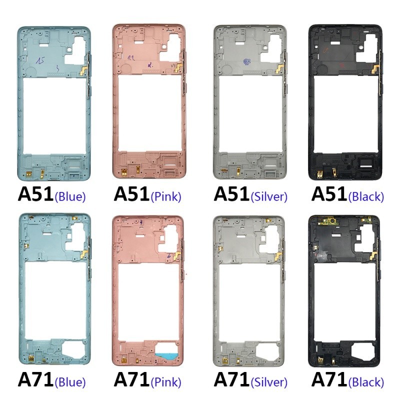 Middle Frame Bezel For Samsung Galaxy A51 A515 A515F A71 A715 A715F A20 ...
