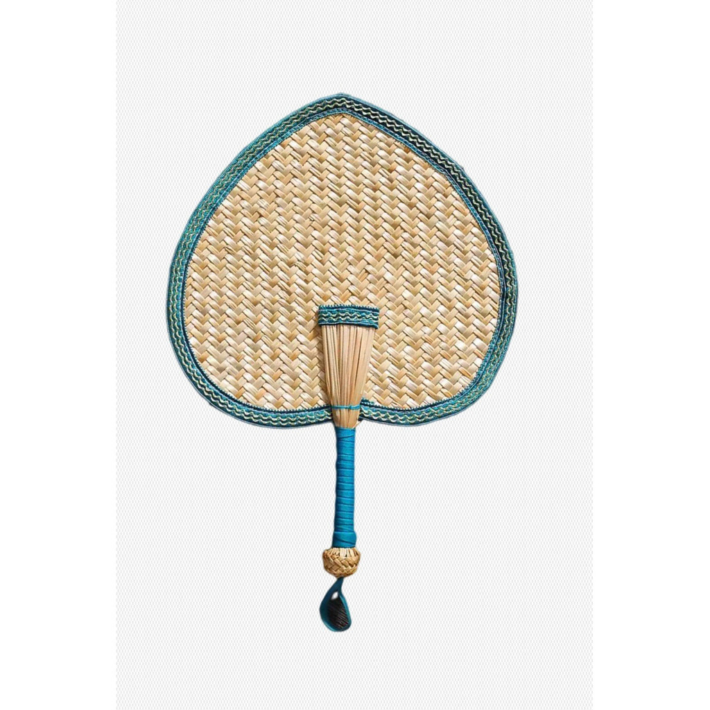 Handmade Heart-shaped Bamboo Weave Fan Hand Weaving Fan For Summer ...