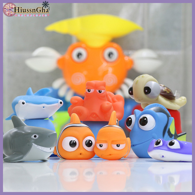HIHA Finding Nemo Squirts Baby Bath Toys Cute Cartoon Marine Animals ...