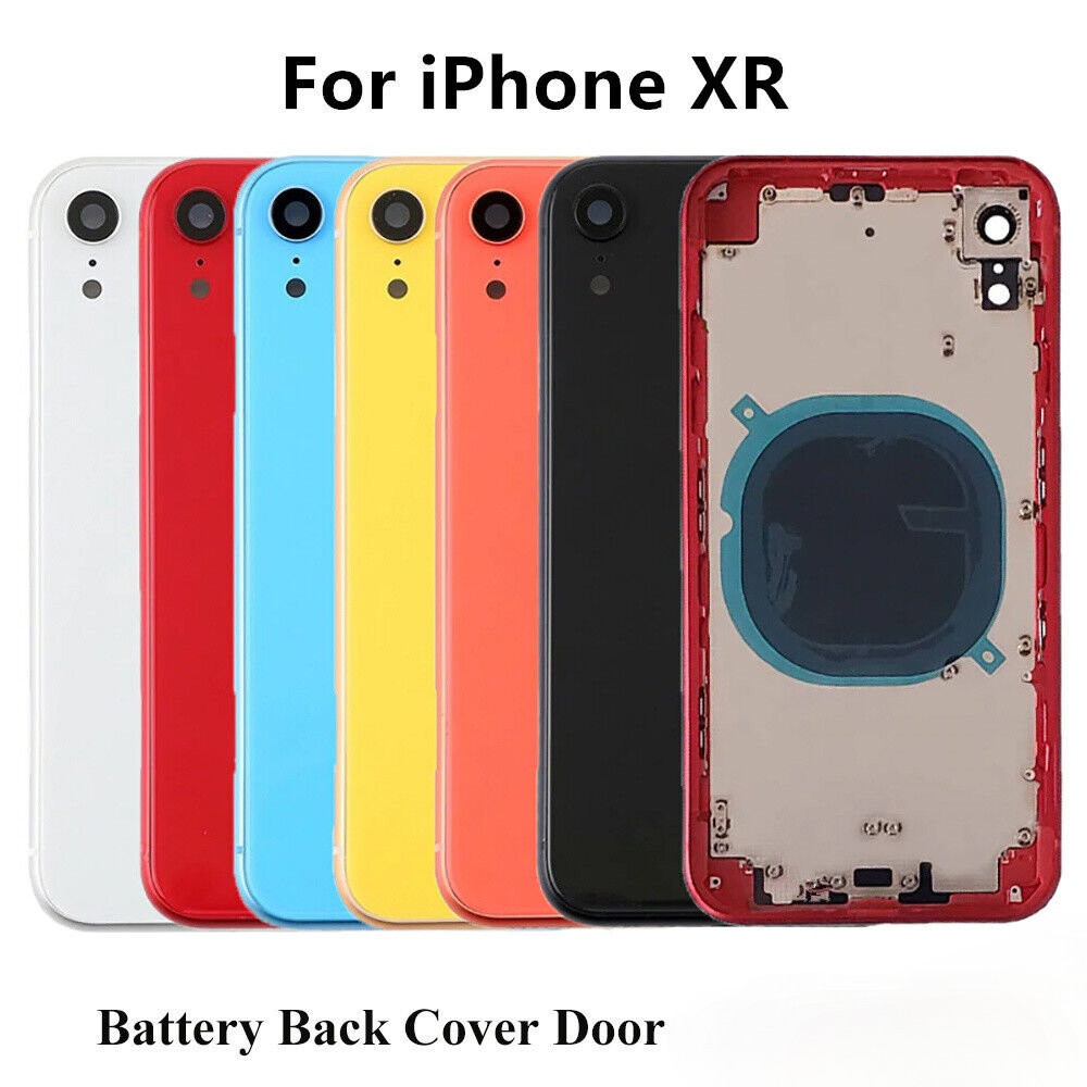 Rear Housing Assembly For iPhone XR With Battery Back Cover+Middle ...