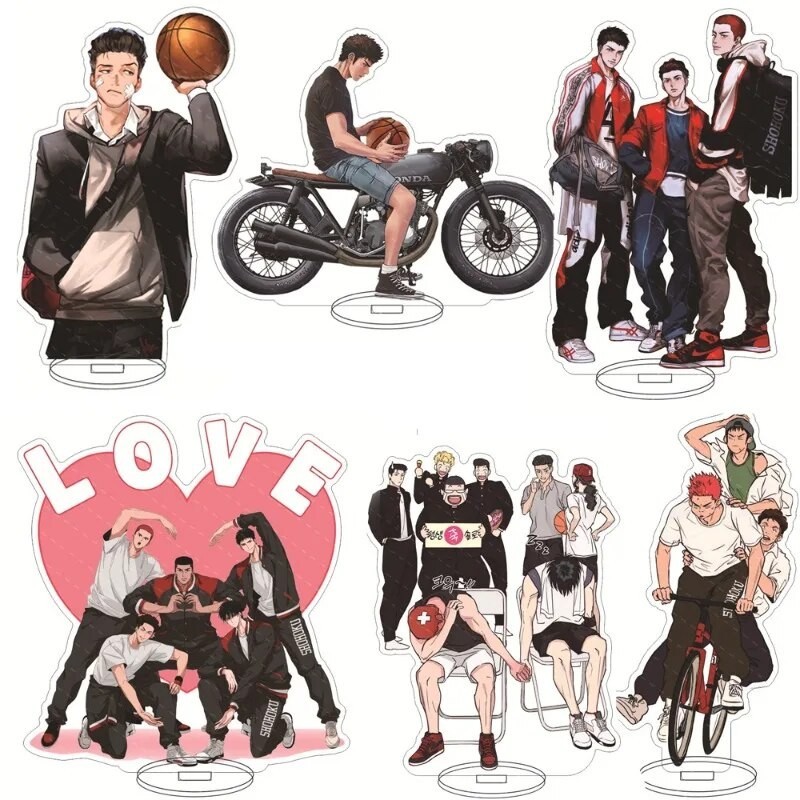 Standee model Slam Dunk Sakuragi Hanamichi Rukawa Kaede Akagi Mitsui GM ...