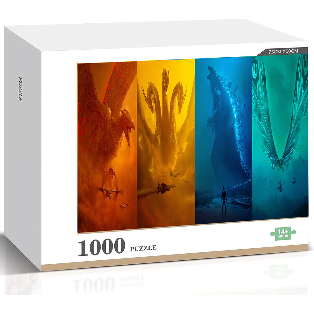 Godzilla King of the Monsters Ghidorah Mothra Anime 1000 Pcs Wooden ...