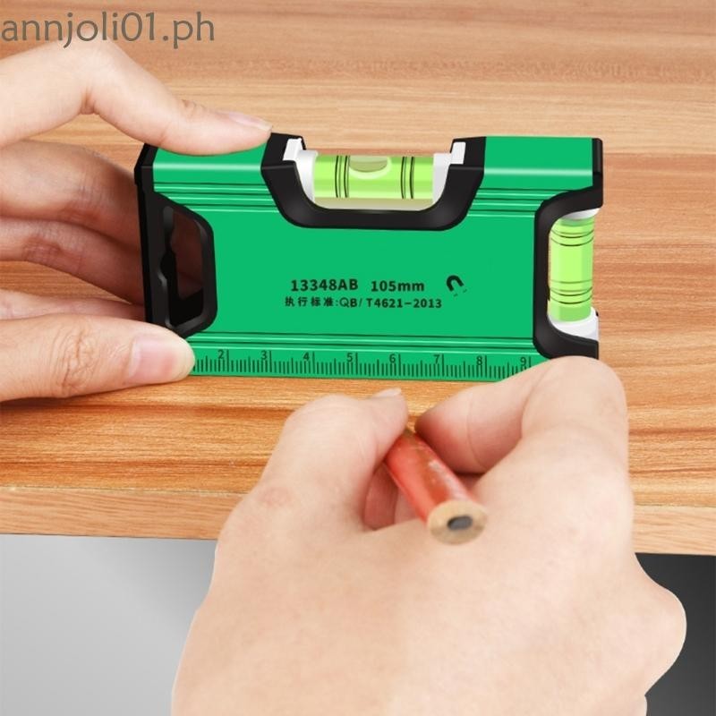 QJ Mini Magnetic Horizontal Vertical Pockets Spirits Levels Magnetic ...