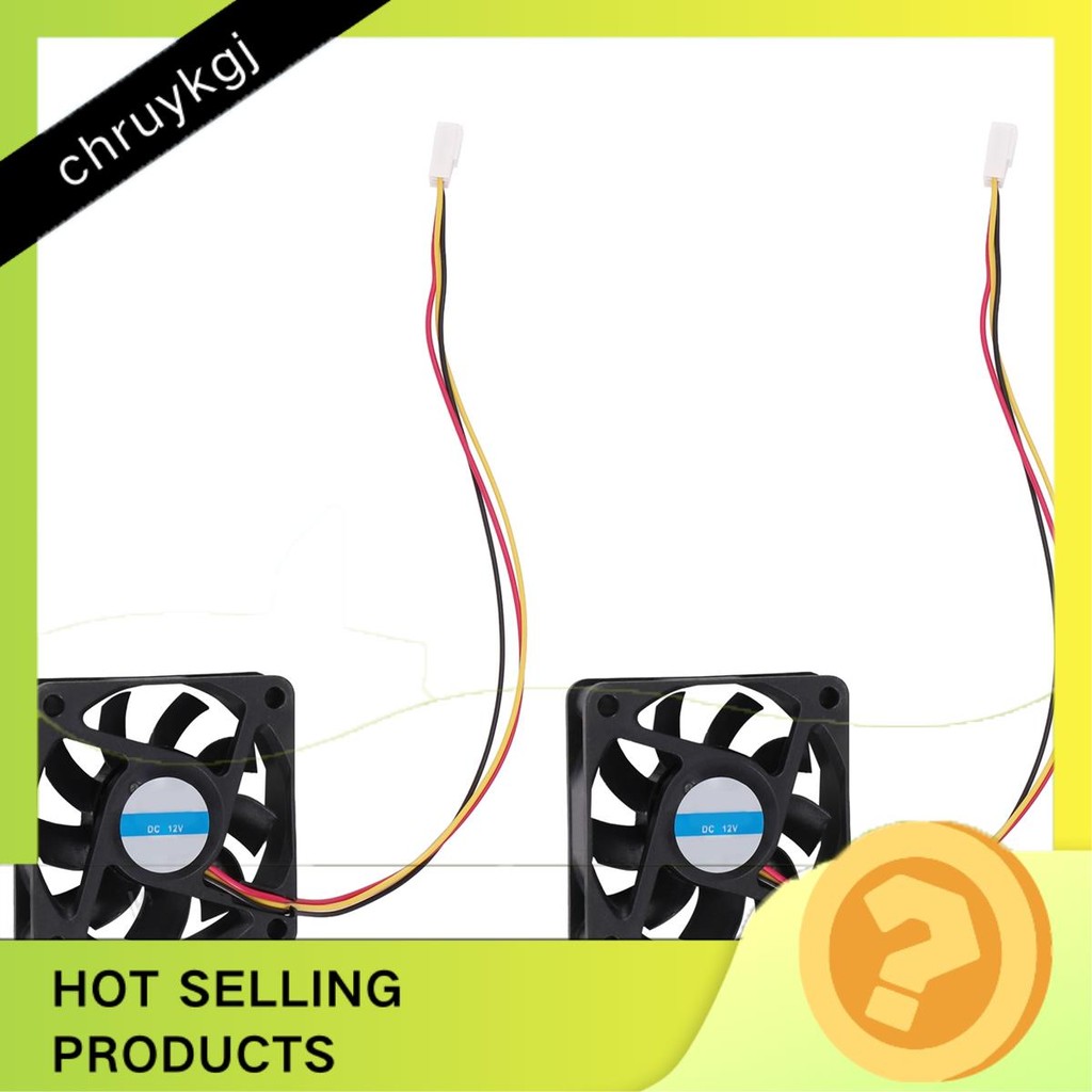chruykgj 60Mm 6Cm DC 12V 3 Pin Computer Case CPU Cooler Cooling Fan ...