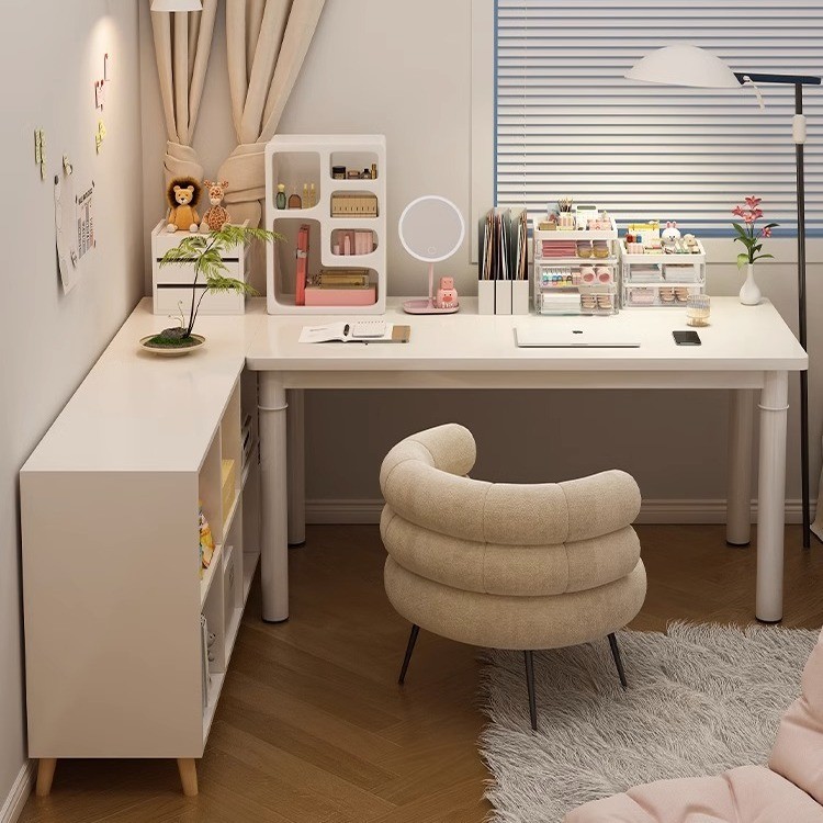 Corner Desk Household L Computer Desk Bedroom Girl Makeup Table Student ...
