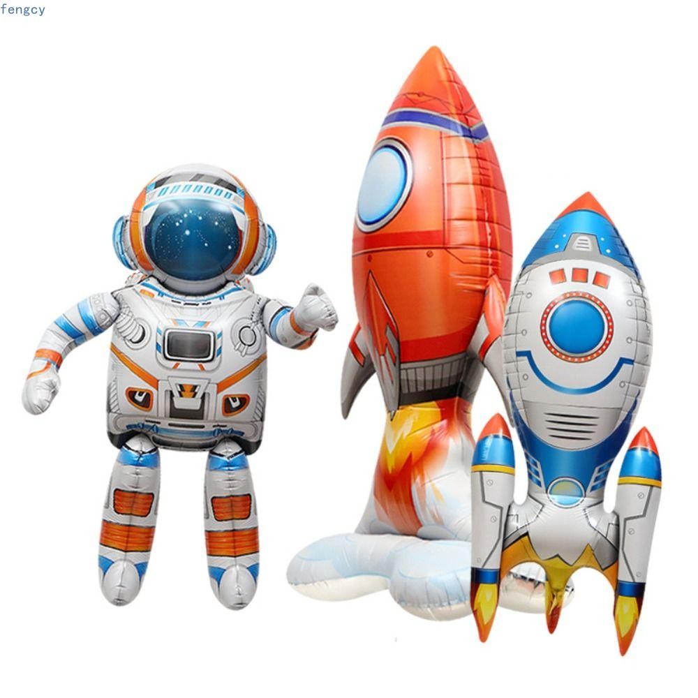 FENGCY Astronaut Balloon, Spaceman Rocket Inflatable Space Rocket ...