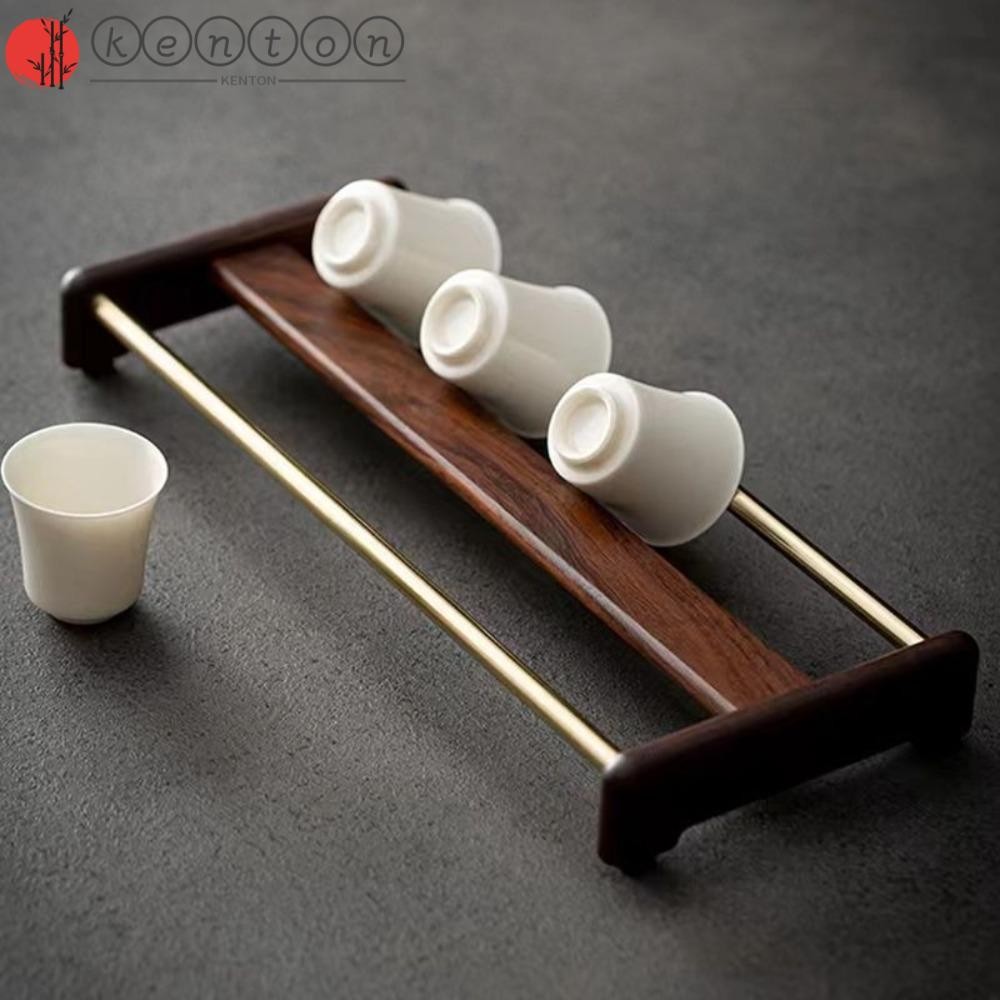 KENTON Ebony Teacup Holder, Solid Wood Retro Cup Drying Rack, Ceremony ...